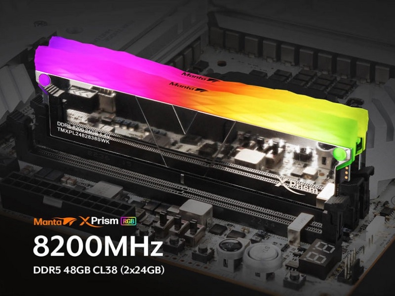V-Color выпустила комплект памяти Manta XPrism DDR5-8200 RGB Extreme ...