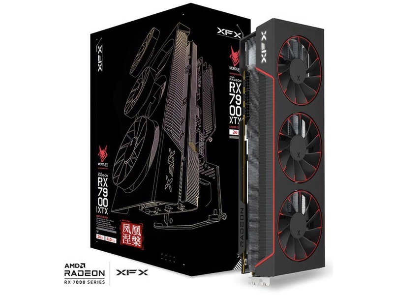 XFX Radeon RX 7900 XTX Phoenix Nirvana оснащается вентиляторами с ...