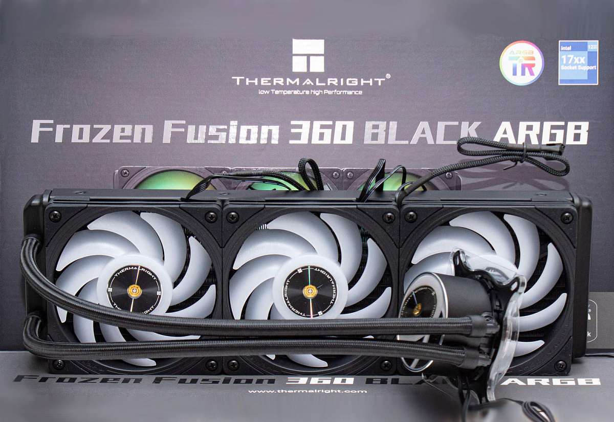 Обзор и тестирование системы жидкостного охлаждения Thermalright Frozen ...
